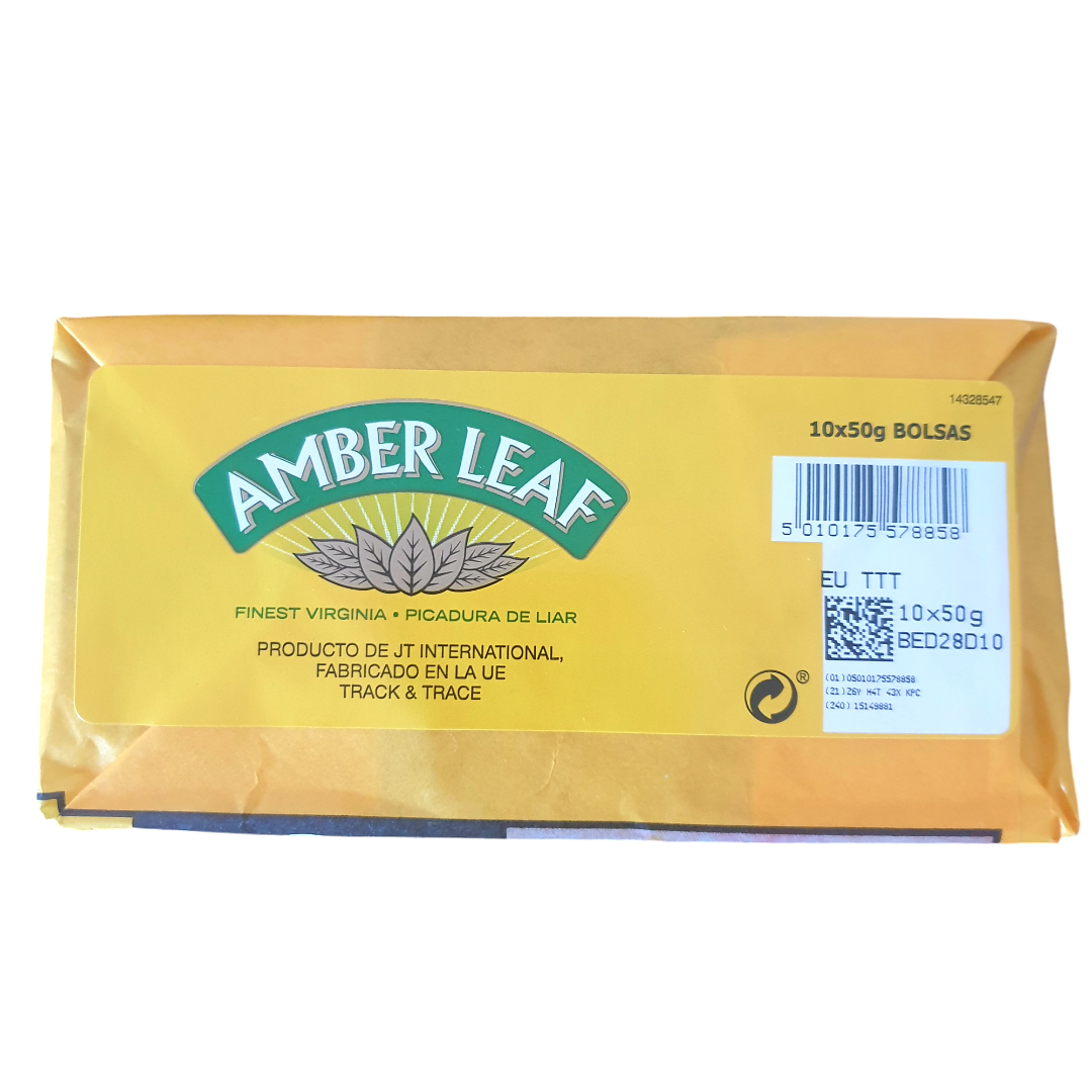 Tabac à rouler Amber Leaf 10X50gr - Plan fumeurs